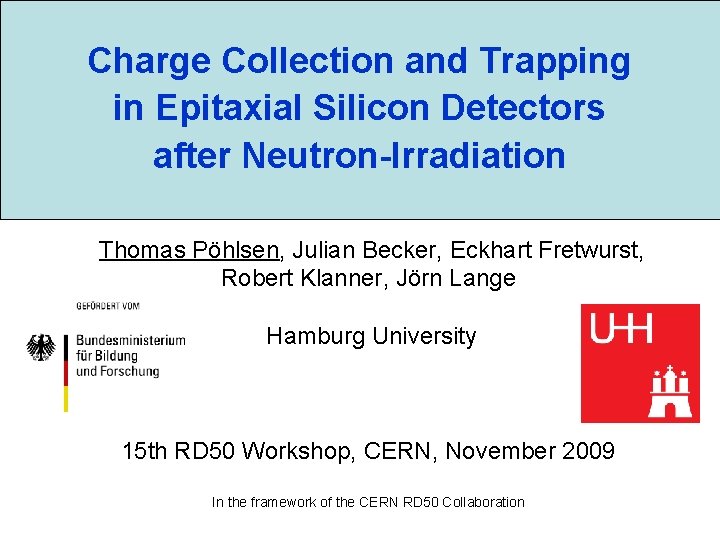 Charge Collection and Trapping in Epitaxial Silicon Detectors