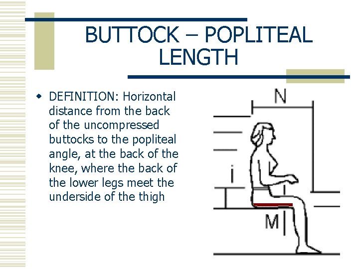 LIST OF BODY DIMENSIONS ANTHROPOMETRY w It is