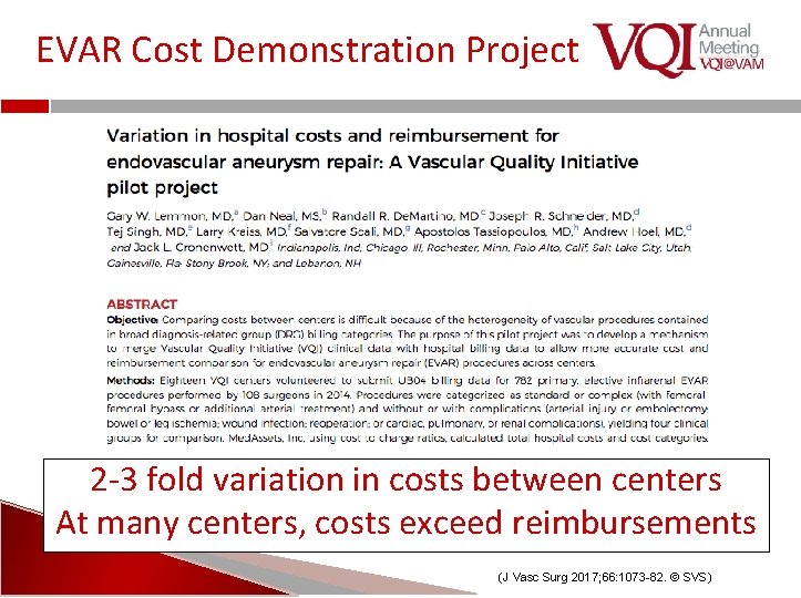EpisodeBased Cost Reduction for Endovascular Aneurysm Repair Nathan