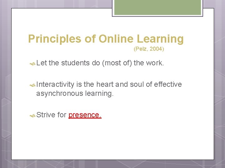 Online Blended Teaching Strategies for the ADN Student