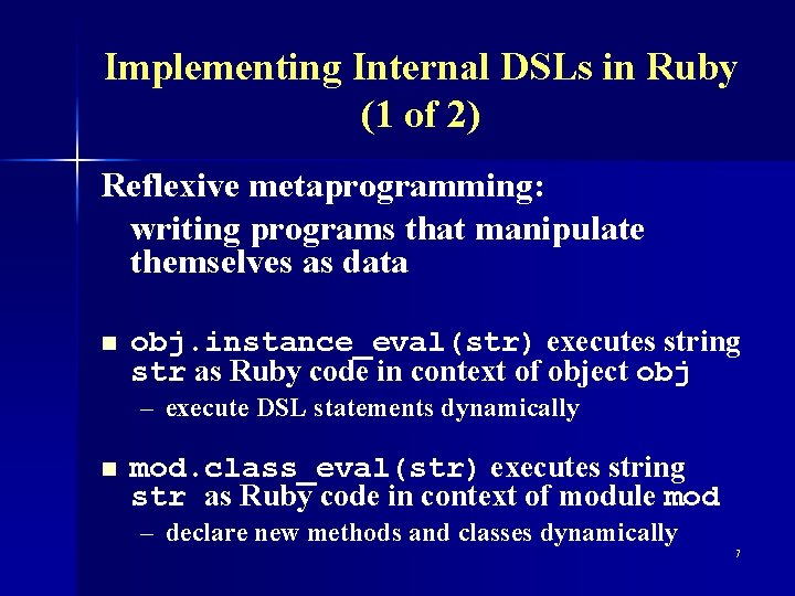 A Little Language for Surveys Constructing an Internal