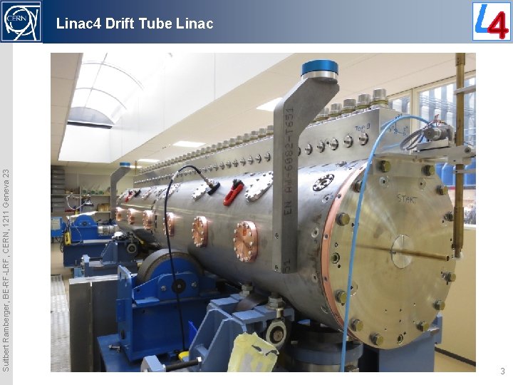 Suitbert Ramberger BERFLRF CERN 1211 Geneva 23 Linac