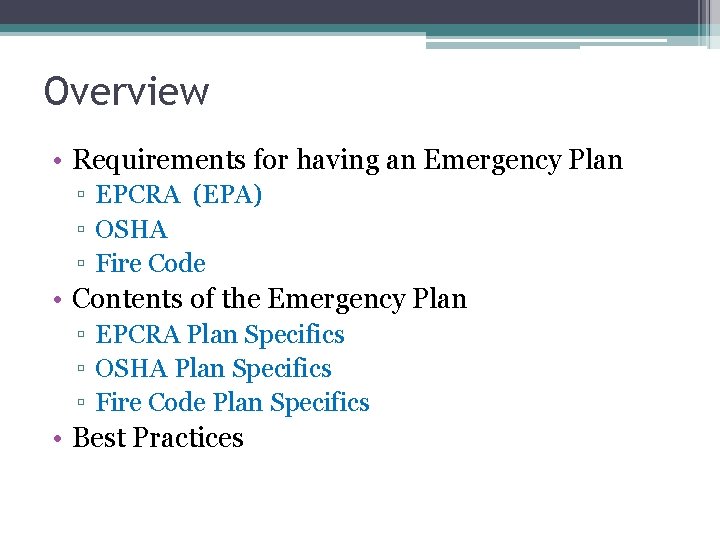 Emergency Planning in your business St Louis City