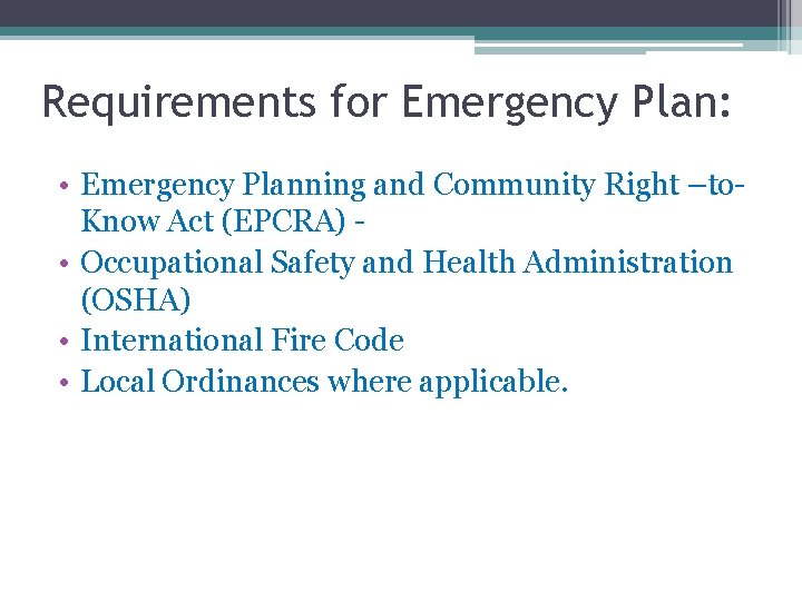 Emergency Planning in your business St Louis City