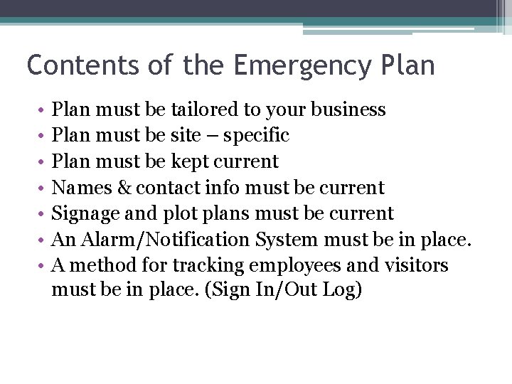 Emergency Planning in your business St Louis City