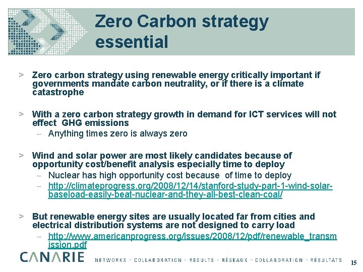 Building a zero carbon Internet Bill St Arnaud