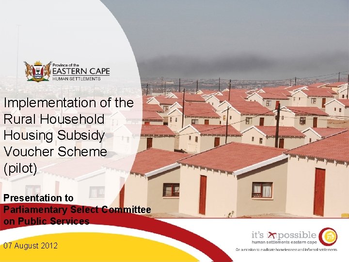 Implementation of the Rural Household Housing Subsidy Voucher