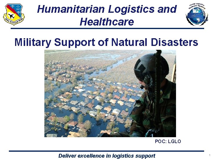 Humanitarian Logistics and Healthcare Military Support of Natural