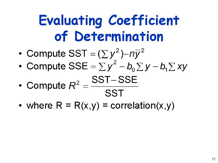 Linear Regression Models Andy Wang CIS 5930 Computer