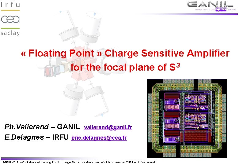 Floating Point Charge Sensitive Amplifier for the focal