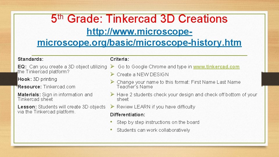 5 th Grade Tinkercad 3 D Creations http