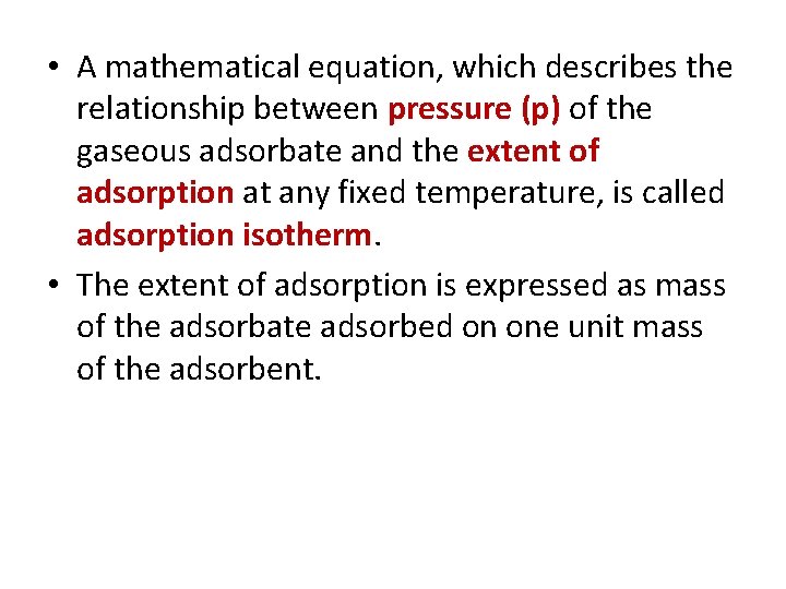 Lecture 3 Adsorption on the interphase of liquidgas