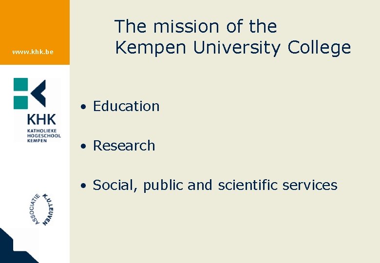 www khk be Kempen University College Katholieke Hogeschool