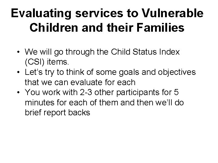 Learning to Work with Orphans and Vulnerable Children