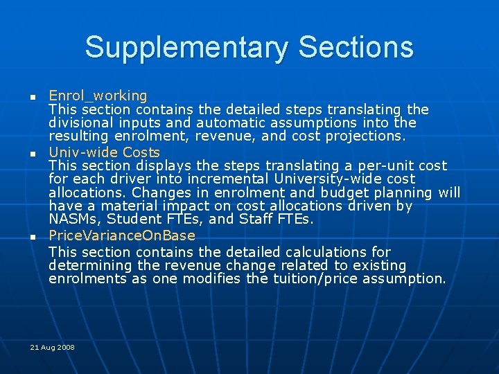 Quick Guide to Divisional Budget Planning Tool Undergraduate