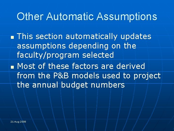 Quick Guide to Divisional Budget Planning Tool Undergraduate