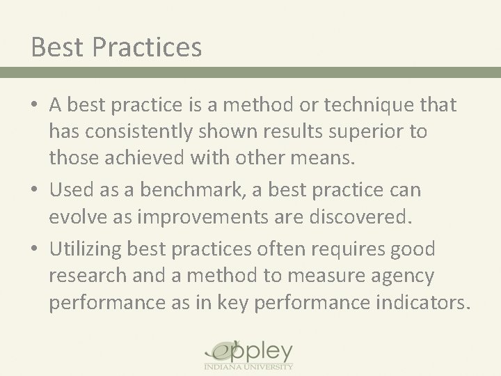 Implementing Best Practices in Strategic Planning and Continuous