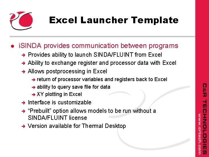Overview and Usage of the Excel SINDA Controller