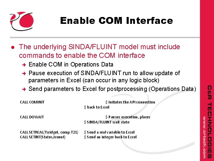 Overview and Usage of the Excel SINDA Controller