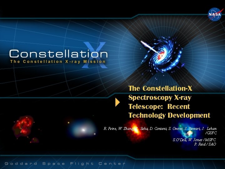 The ConstellationX Spectroscopy Xray Telescope Recent Technology ...