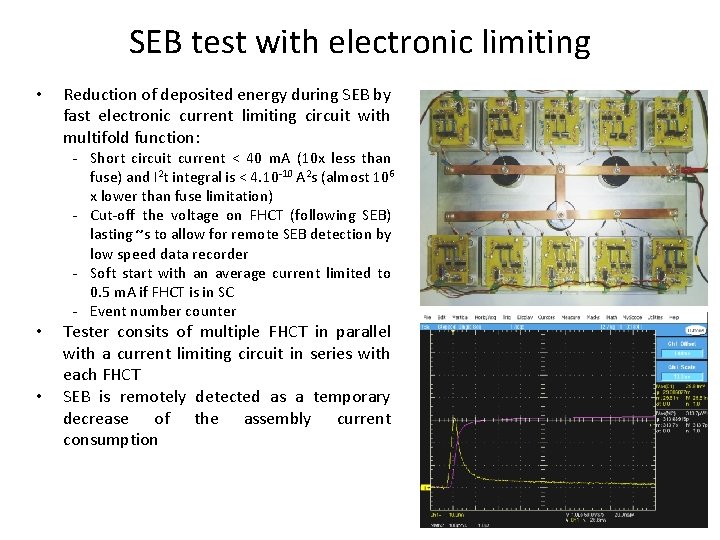 FHCT SEB crosssection measurements at H 4 IRRAD