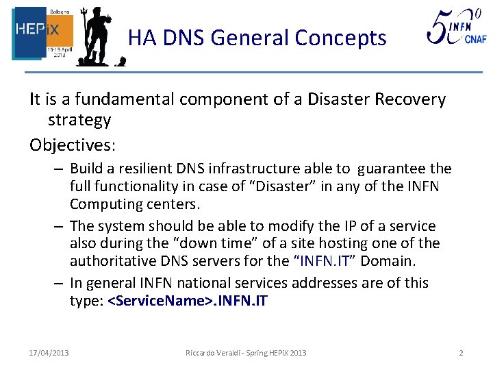 DNS HA A multimaster DNS configuration for Disaster