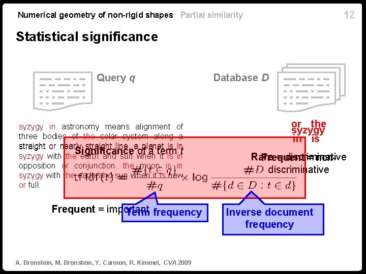 Numerical geometry of nonrigid shapes Partial similarity 1