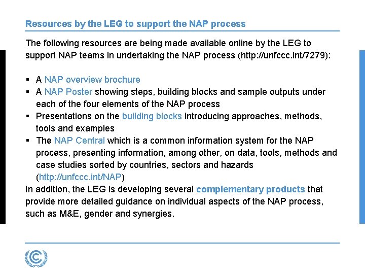Introducing the NAP technical guidelines Thinley Namgyel LEG