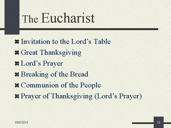 Communion Training Part 2 The Lords Supper Practical