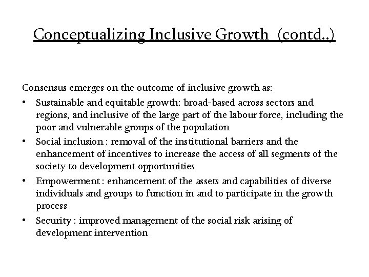 Trade and Inclusive Growth Mechanism for More Inclusive