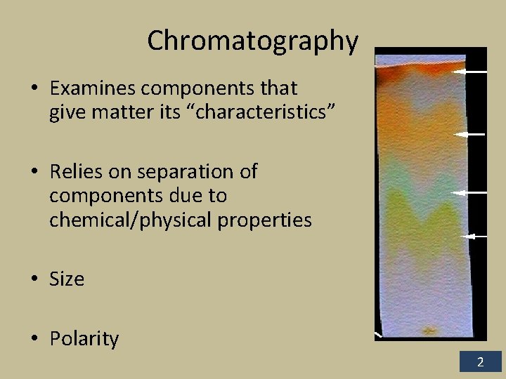 Biotechniques BIOL 410 Column Chromatography Chromatography Examines ...
