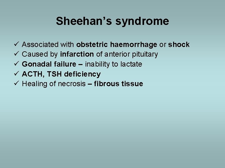 The endocrine system Pituitary gland Anterior lobe Posterior