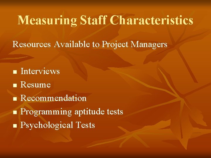 Team Management in Software Engineering Jennifer Weingarten Overview