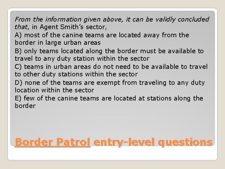 Planning to Become A Border Patrol Agent A