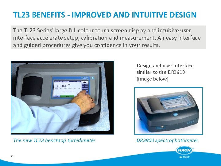 HACH TL 23 SERIES TURBIDIMETERS Trusted measurement for