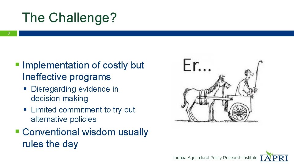 ENHANCING THE LINK BETWEEN EVIDENCE AND POLICYMAKING IN