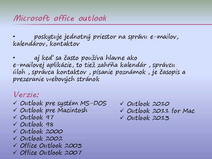 MICROSOFT OFFICE MICROSOFT Monika aiarov 2 P MICROSOFT