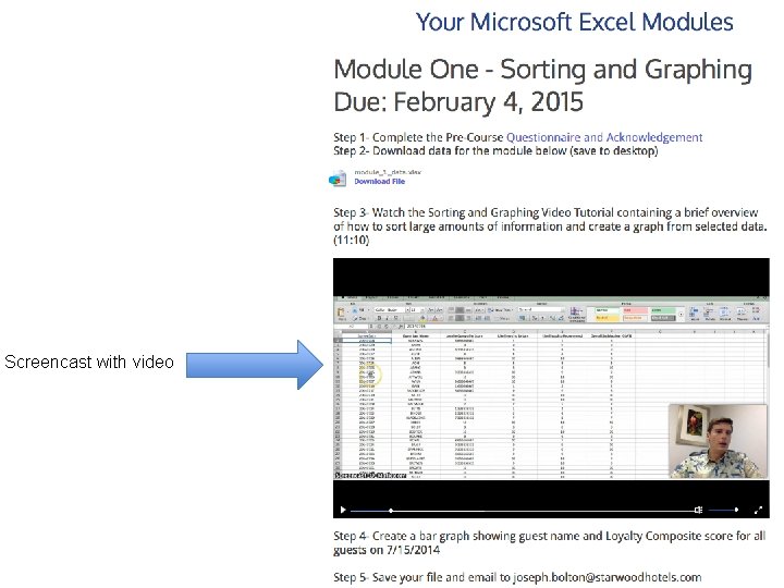 The Asynchronous Distance Learning of Microsoft Excel in