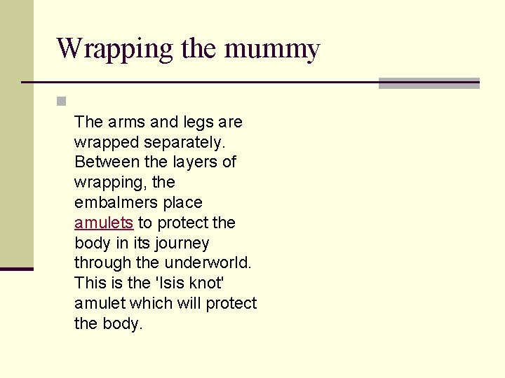 Ancient Egypt Mummification OPENING OF THE MOUTH n