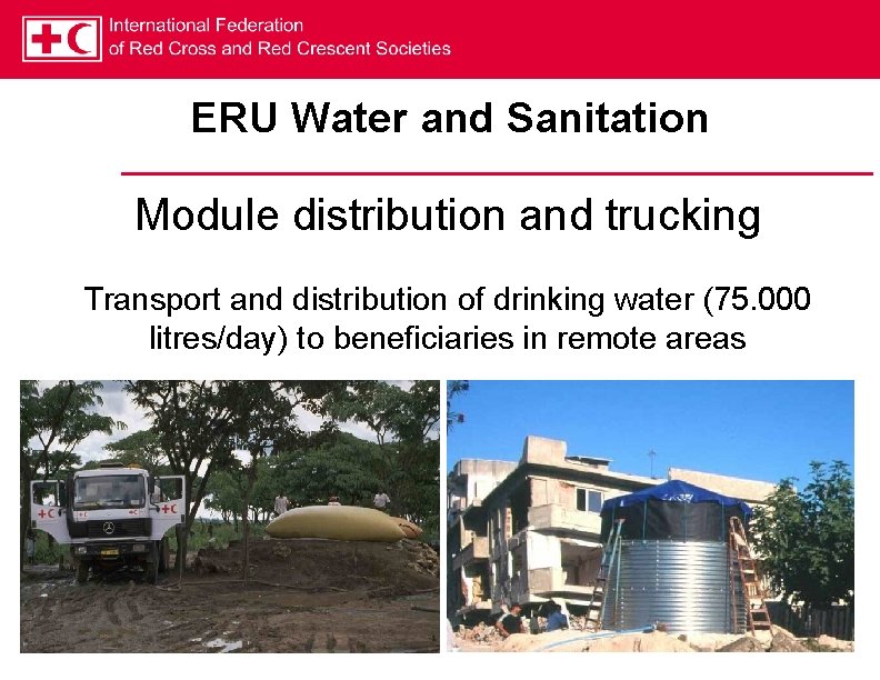 Emergency Response Units ERUs IFRC disaster response tool