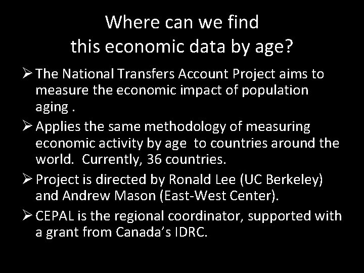 Population Aging and its Economic and Fiscal Impacts