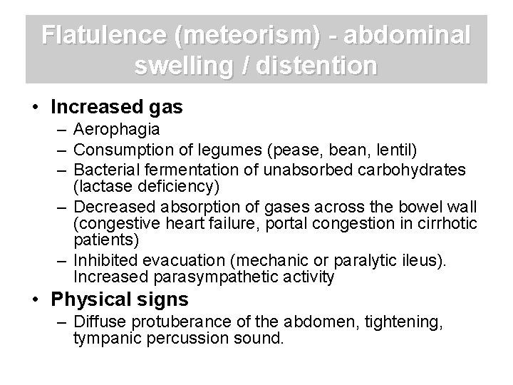 Symptomatology and Diagnosis of the Gastrointestinal System Diseases