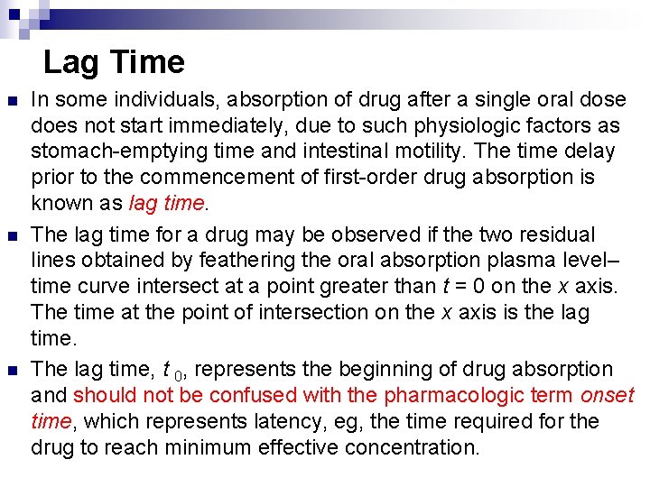 BIOPHARMACEUTICS Pharmacokinetics of Drug Absorption firstOrder ...