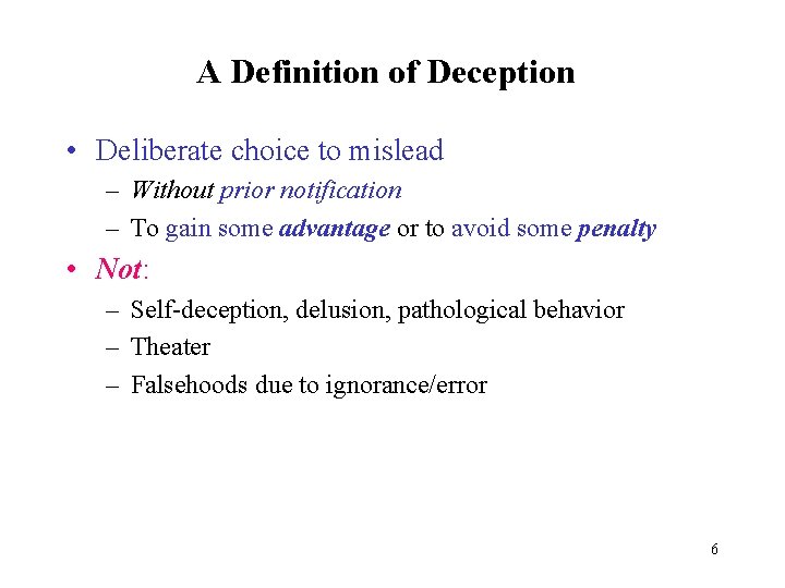Identifying Deceptive Speech Julia Hirschberg Computer Science Columbia