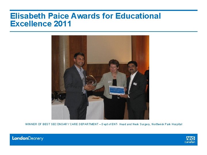 Elisabeth Paice Awards Educational Excellence | Inspirational Education