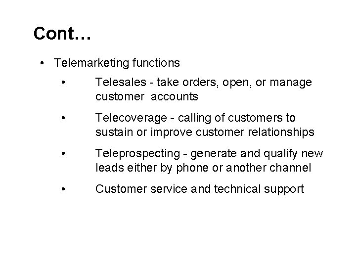 Managing Personal Communications Marketing Communications Marketing ...