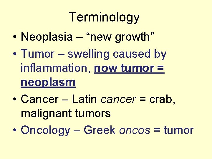 Tumor 2 Pathology and Histology A model of