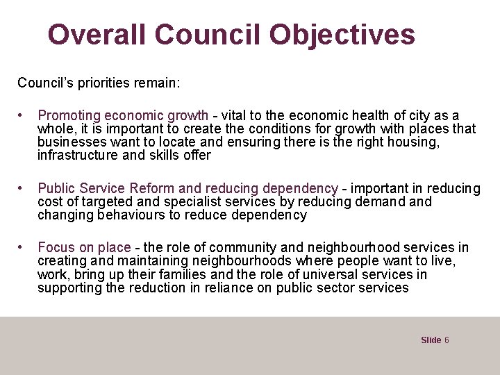 Voluntary Community Sector Information Event Budget Options 201517