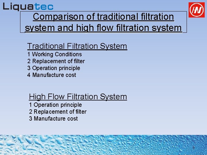 Introduction of LMF High Flow Filtration System Pretreatment