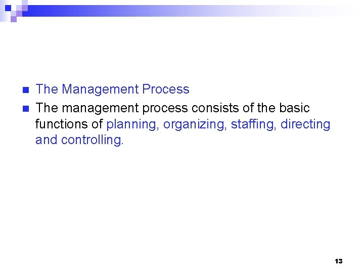 BUSNESS 1 Chapter 5 Management Functions and Decision